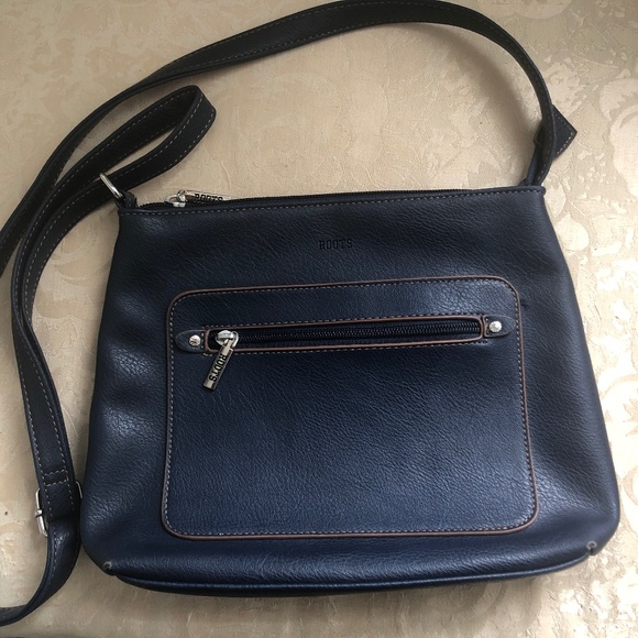 Roots | Bags | Roots Blue Leather Crossbody Bag | Poshmark